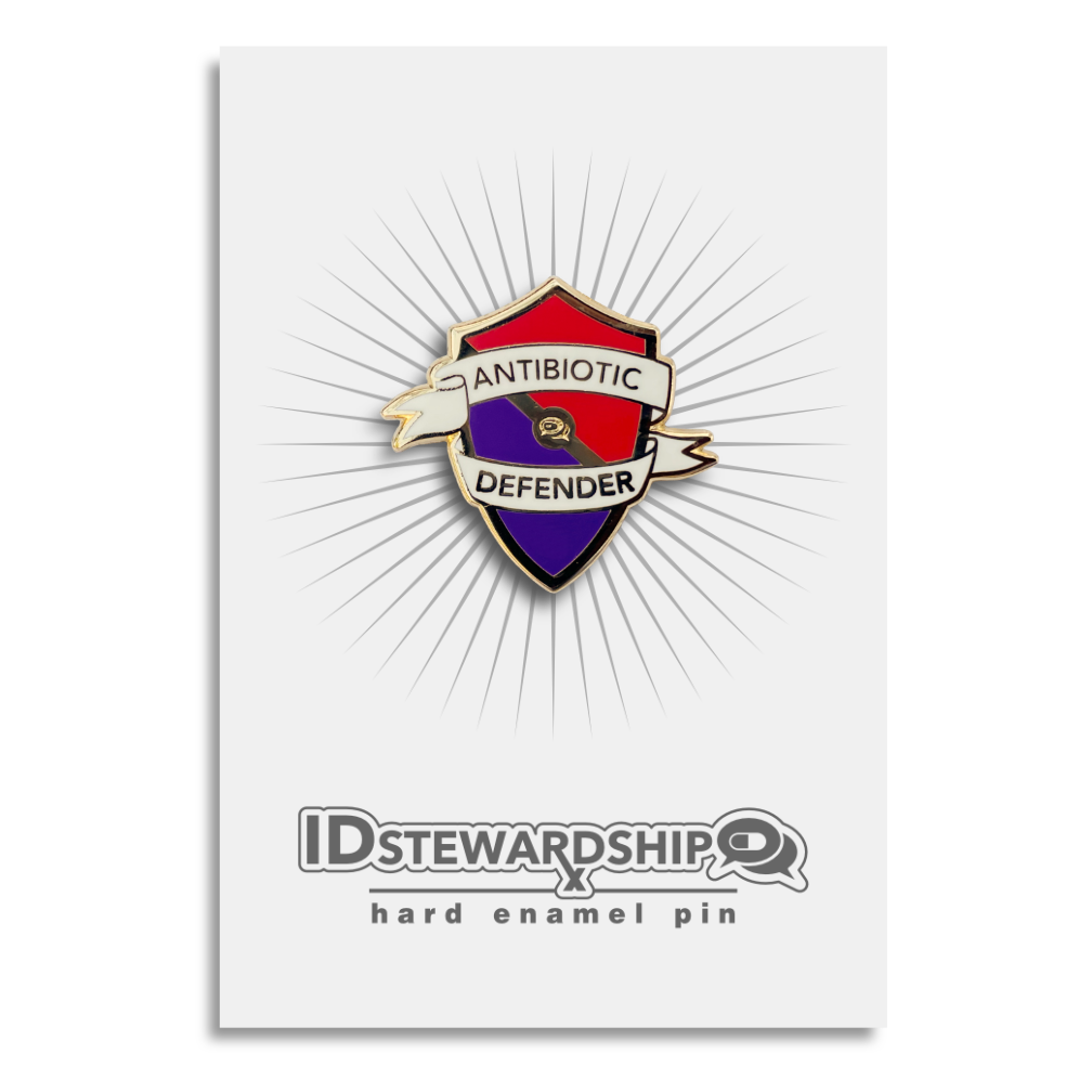 Antibiotic Defender Enamel Pin | IDStewardship x VINPIN