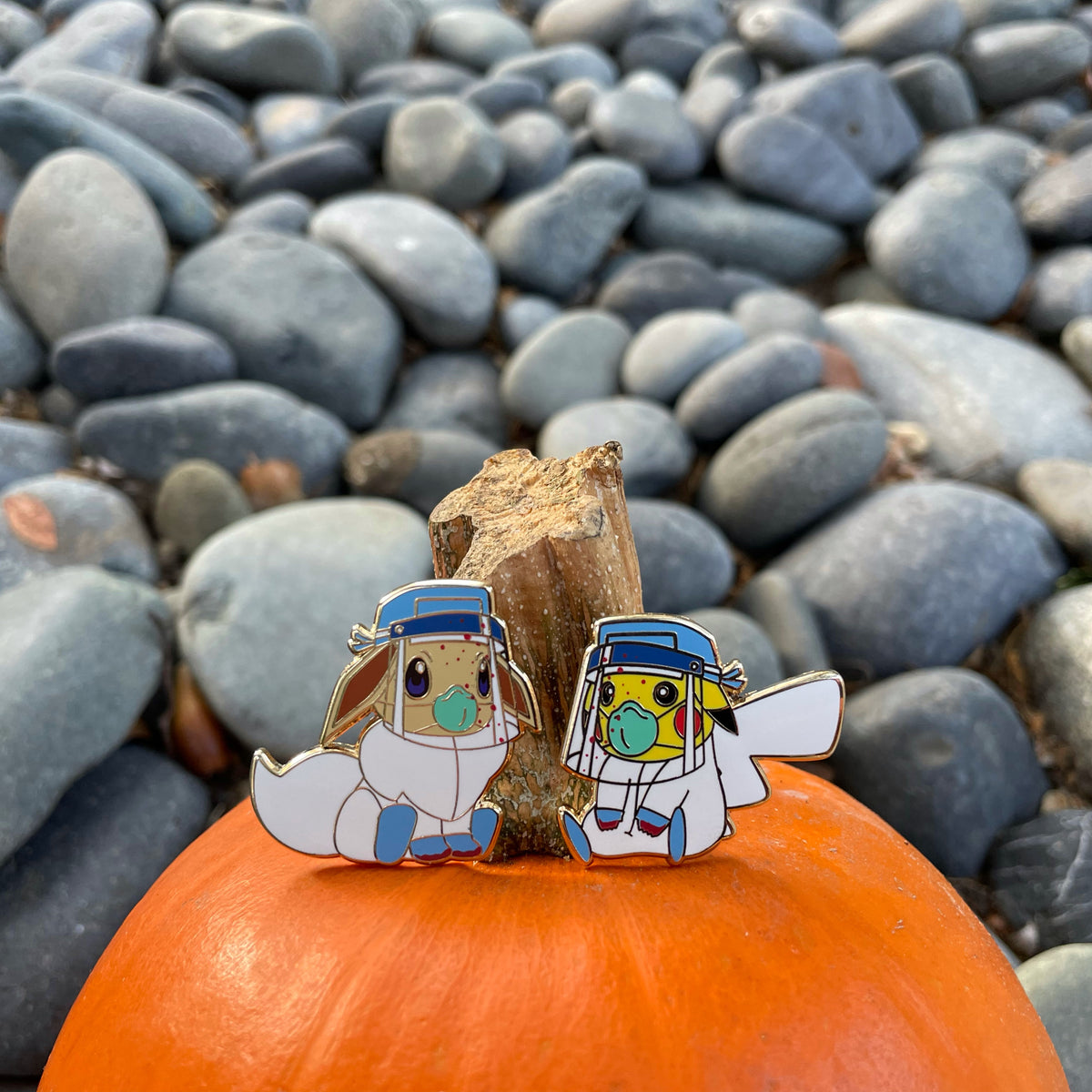 PPE-kachu and PPE-vee Blood Spatter Enamel Pins - LIMITED EDITION – VINPIN